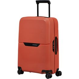 Hartschalen-Trolley Samsonite "MAGNUM ECO, 55 cm" Gr. B/H/T: 40 cm x 55 cm x 20 cm 38 l, orange (maple orange) Koffer Handgepäck Reisekoffer Trolley TSA-Zahlenschloss Made in Europe