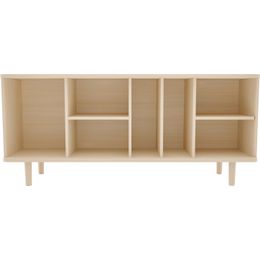 Sideboard WOODMAN "Malic" Sideboards Gr. B/H/T: 160 cm x 70 cm x 45 cm, beige Kommode im schlichten skandinavischen Design, Breite 160 cm