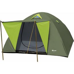 Kuppelzelt EXPLORER "Iglu Zelt 3-4 Personen Campingzelt wasserdicht winddicht Ventilation" Zelte Gr. B/H/L: 240cm x 130cm x 210cm, grün