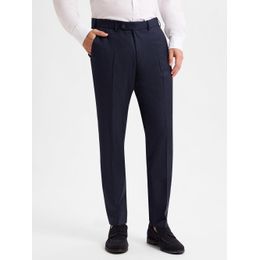 Digel Baukasten-Hose Herren Modern Fit Schurwolle strukturiert, marine