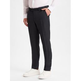 Digel Baukasten-Hose Herren Modern Fit Schurwolle strukturiert, grau