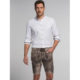 Spieth & Wenksy Lederhose Herren meliert, grau