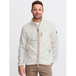 FQ1924 Fleecejacke Herren, weiß