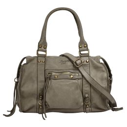 Samantha Look Shopper echt Leder, Made in Italy beige