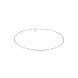 Elli Kette ohne Anhänger »Halskette Choker Cuff Basic It-Piece Blogger 925er Silber« Silber 40 Elegante Halskette aus 925er Sterling Silber
