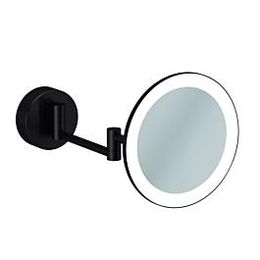 Kludi VELA R LED-Kosmetikspiegel 58995N2W mit Wandhalterung Brushed Gunmetal