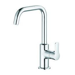 Kludi Pure&easy Waschtischarmatur 370230565 chrom, DN 15, schwenkbarer Auslauf, mit Metall-Ablaufgarnitur