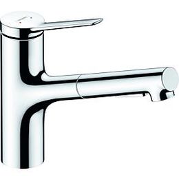 Hansgrohe Zesis M33 150 Küchenarmatur 74803000 Ausziehbrause, 2jet, sBox lite, chrom