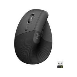 Logitech Lift, Maus graphit/schwarz, f&uuml;r Linksh&auml;nder, Logi Bolt, Bluetooth, Windows/macOS/iPadOS