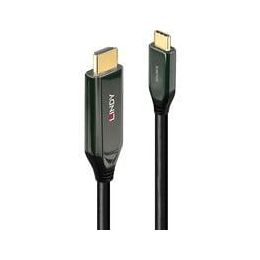 Lindy USB Adapterkabel, USB-C Stecker > HDMI 8K Stecker schwarz, 3 Meter, 8K 60Hz, + HDR