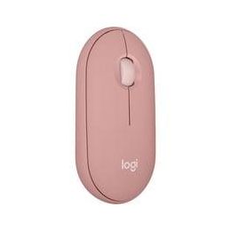 Logitech Pebble Mouse 2 M350s, Maus rosa, Bluetooth, f&uuml;r Windows/macOS/iPadOS/Android/ChromeOS/Linux
