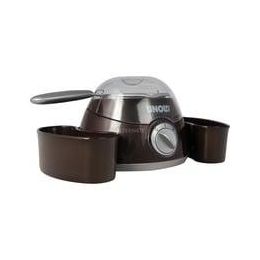 Unold Elektro Chocolatier 48967 Weihnachtsedition, Fondue braun/silber, 25 Watt, Topf 0,25 Liter, 12 weihnachtliche F&ouml;rmchen