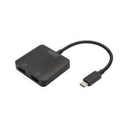 Digitus 2-Port MST Video Hub, Dockingstation USB-C, 2x HDMI