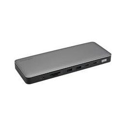 Kensington SD5760T, Dockingstation silber/schwarz, Thunderbolt 4, USB-C, USB-A, HDMI, PD