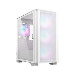 AIR 100 ARGB , Tower-Geh&auml;use wei&szlig;, Tempered Glass
