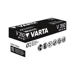 Varta Silberoxid-Knopfzelle 392, Batterie silber, 10 St&uuml;ck