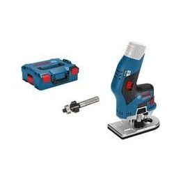 Bosch Akku-Kantenfr&auml;se GKF 12V-8 Professional solo, 12Volt, Oberfr&auml;se blau/schwarz, ohne Akku und Ladeger&auml;t, in L-BOXX