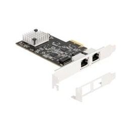 Delock PCI Express x2 Karte zu 2 x RJ45, LAN-Adapter