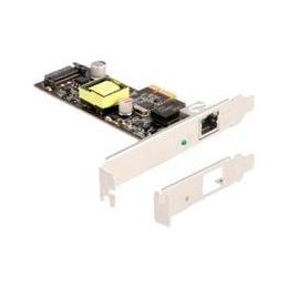 Delock PCI Express x1 Karte auf 1 x 2,5 Gigabit LAN PoE+, LAN-Adapter
