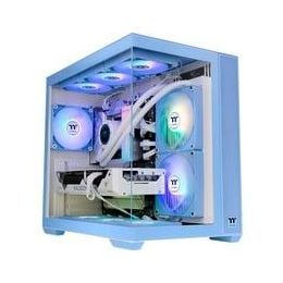Thermaltake View 380 TG ARGB , Tower-Geh&auml;use hellblau, Tempered Glass x 2