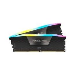 Corsair DIMM 32 GB DDR5-6000 (2x 16 GB) Dual-Kit, Arbeitsspeicher grau, CMH32GX5M2B6000Z30K, Vengeance RGB, INTEL XMP, AMD EXPO