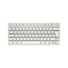 KW 7100 Mini BT for Mac, Tastatur wei&szlig;/silber, DE-Layout, Cherry SX-Scherentechnologie