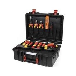 wiha Werkzeug-Set Basic Set L electric rot/gelb, 18-teilig, mit Koffer