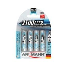 Ansmann maxE 2100mAh NiMh, Akku silber, 2x AA (Mignon)