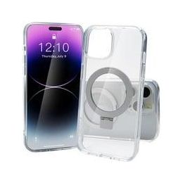 nevox StyleShell SHOCKFlex mit Standfunktion, Handyh&uuml;lle transparent, iPhone 16 Pro Max, kompatibel mit MagSafe