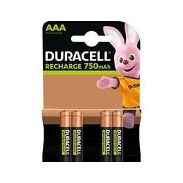Duracell Akku NiMH 1,2V / 750mAh, Typ AAA (Micro) 4 St&uuml;ck, HR03 / DC2400