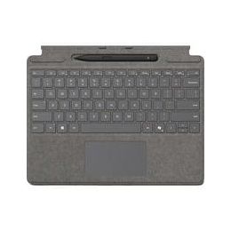Microsoft Surface Pro Keyboard mit Slim Pen, Tastatur platin, DE-Layout, f&uuml;r Surface Pro (11. Edition)/10 for Business/9/8
