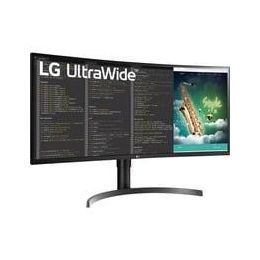 LG 35WN75CP-B, LED-Monitor 88.9 cm (35 Zoll), schwarz/silber, UWQHD, VA, HDMI, DisplayPort, USB-C, Curved, 100Hz Panel