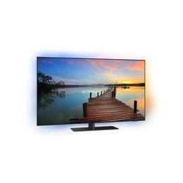 Philips 55OLED808/12, OLED-Fernseher 139 cm (55 Zoll), dunkelgrau, UltraHD/4K, WLAN, Ambilight, Dolby Vision, HDR, 120Hz Panel