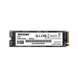 PATRIOT P320 512 GB, SSD PCIe 3.0 x4, NVMe 1.3, M.2 2280