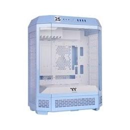 Thermaltake The Tower 600 , Tower-Geh&auml;use hellblau, Tempered Glass x 3