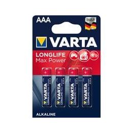 Varta Longlife Max Power AAA, Batterie 4 St&uuml;ck, AAA