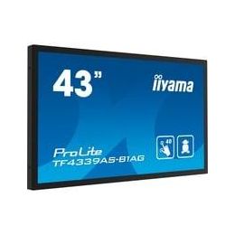 iiyama ProLite TF4339AS-B1AG, Public Display schwarz (matt), UltraHD/4K, IPS, Touchscreen