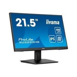 iiyama ProLite XU2293HS-B6, LED-Monitor 54.5 cm (21.5 Zoll), schwarz (matt), FullHD, IPS, HDMI, DP, 100Hz Panel
