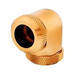 Corsair XF Hardline 90&deg; 12mm OD Fitting Twin Pack, Verbindung gold, kompatibel mit 12 mm OD-Hardline Tubing