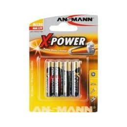 Ansmann X-Power Alkaline Batterie Micro AAA / LR03 4 St&uuml;ck