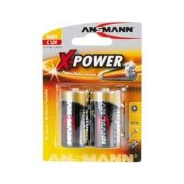 Ansmann X-Power Alkaline Batterie Baby C / LR14 2 Stück