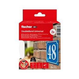 Fischer GOW Montageband Multipack, 2 Rollen, Klebeband transparent, 3m x 19mm