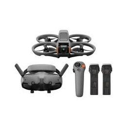 DJI Avata 2 Fly More Combo (drei Akkus), Drohne grau, Mechanischer Ein-Achsen-Gimbal