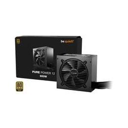 be quiet! Pure Power 12 650W, PC-Netzteil schwarz, 1x 12-Pin High Power GPU, 2x PCIe, 650 Watt