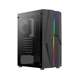 Aerocool Mecha v1, Tower-Geh&auml;use schwarz, Tempered Glass