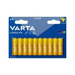 Varta Longlife, Batterie 10 St&uuml;ck, AA
