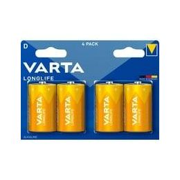 Varta Longlife, Batterie 4 St&uuml;ck, D