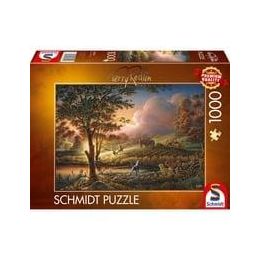 Schmidt Spiele Terry Redlin: Sonnengold &uuml;ber reifen Feldern, Puzzle 1000 Teile