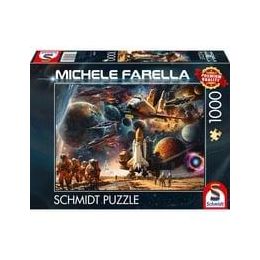Schmidt Spiele Michele Farella: Faszination Raumfahrt - Reise in ferne Galaxien, Puzzle 1000 Teile