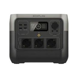 EcoFlow RIVER 2 Pro, tragbare Powerstation schwarz/grau, 768Wh, X-boost 1.600W, LFP-Akku